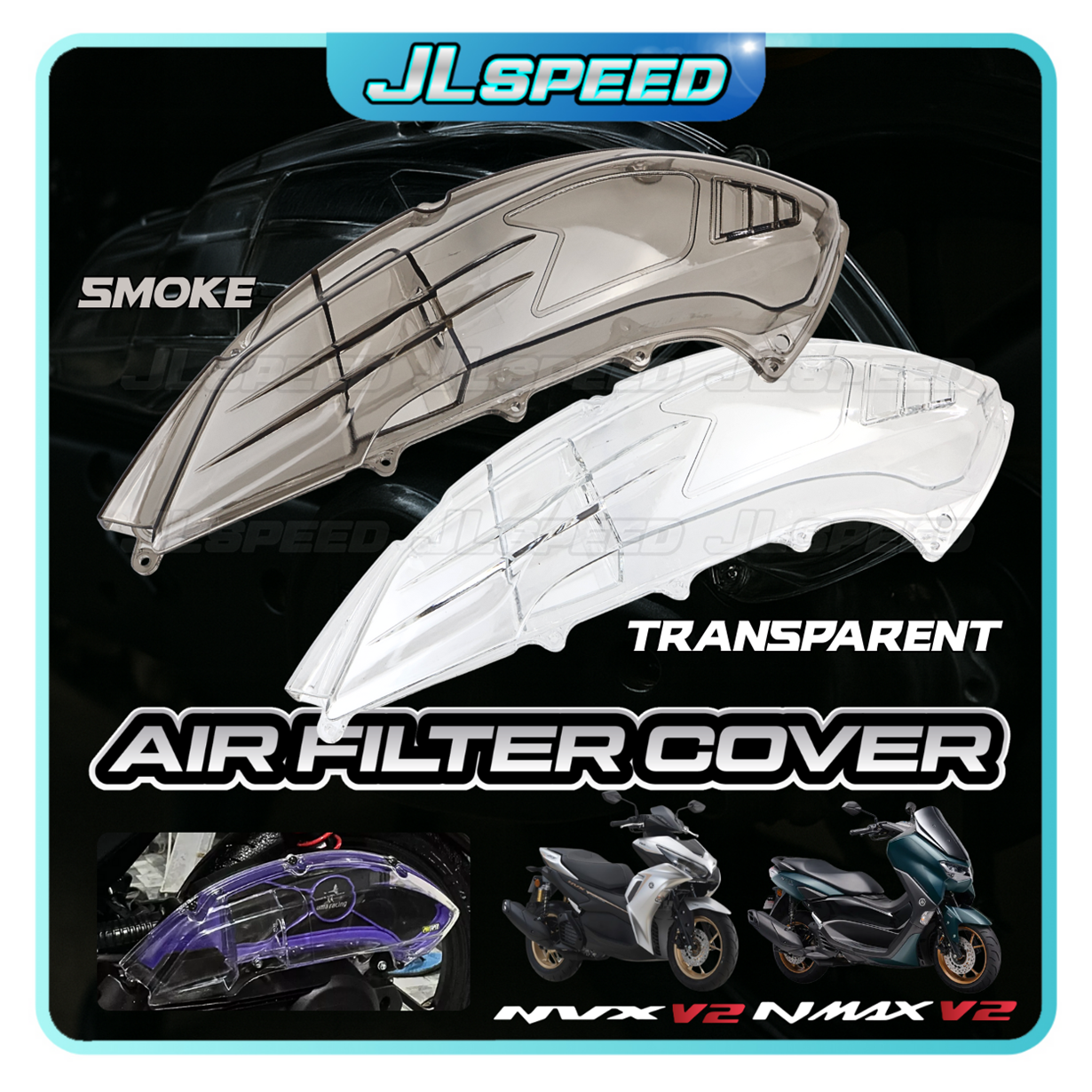 YAMAHA NVX V2 / NMAX V2 Air Filter Cover Air Cleaner Case Box Cover ...