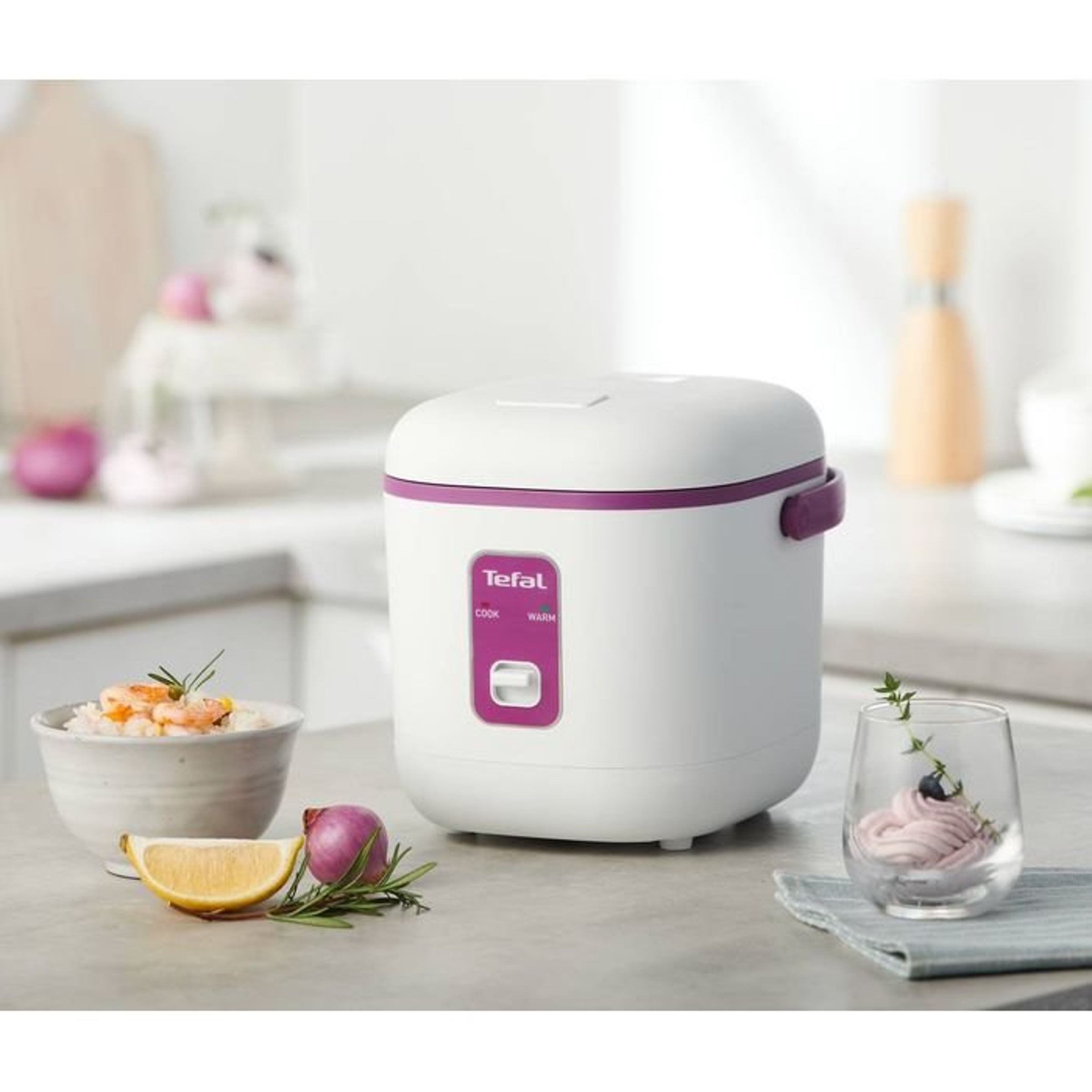 Tefal RK1721 Mini Mechanical Rice Cooker (0.4 L / 2 Cups) – Non-Stick ...