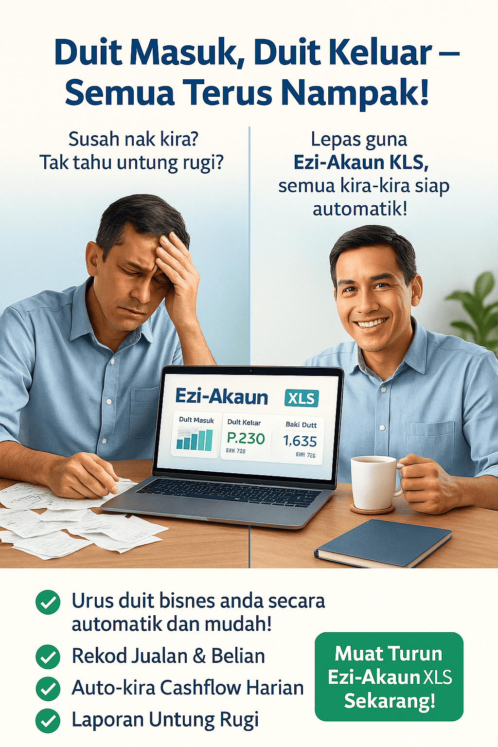 Sistem Akaun Perniagaan Mudah Mikro & SME Ezi-Akaun XLS USB Card Drive ...