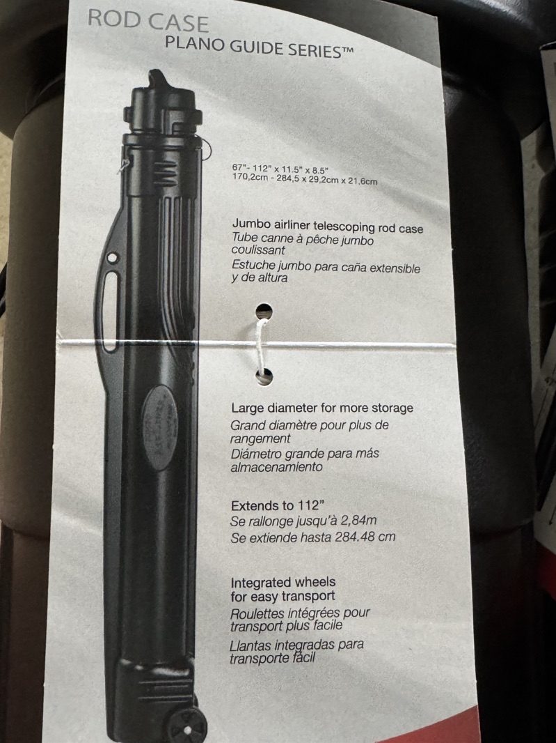 PLANO AIRLINE TELESCOPIC ROD TUBE 4588 / JUMBO ROD TUBE WITH WHEEL 6508 ...