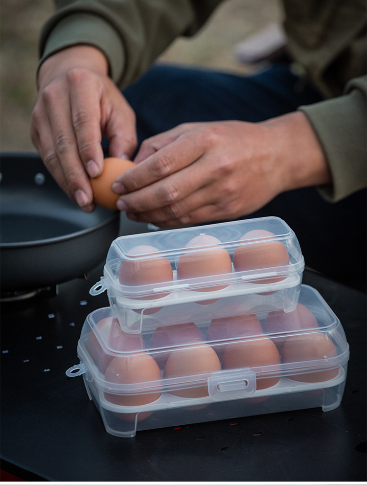 Portable Egg Storage Box Anti-Shock Outdoor Camping Picnic Hiking 3/4/8 ...