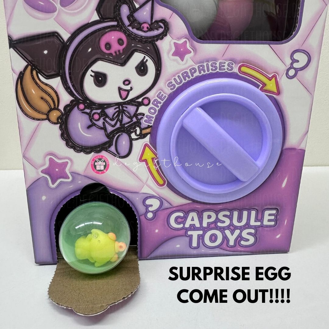 Plastic Lucky Draw Capsule Ball Suprise Egg Labubu With Toys Animal ...