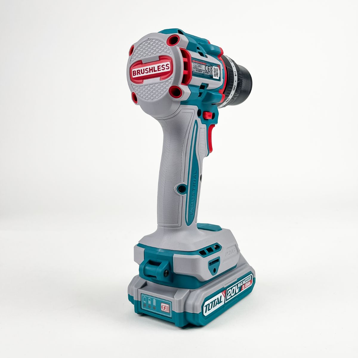 TOTAL Li-ion Compact Brushless Impact Drill (66Nm) Metal Chuck Head ...