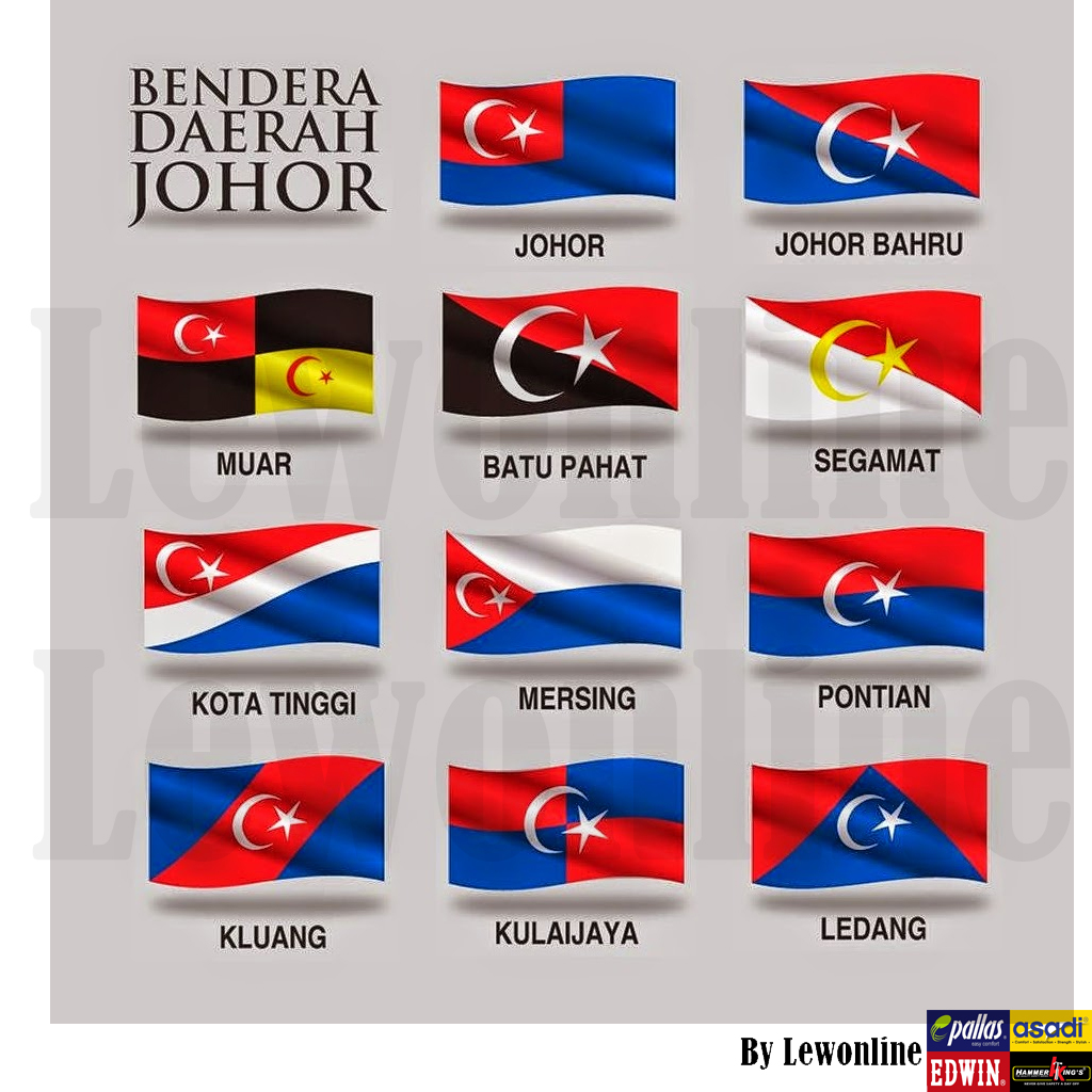 Bendera Malaysia & Johor & Daerah Johor | Malaysia & Johor & Daerah Johor Flag STBJS | Shopee ...