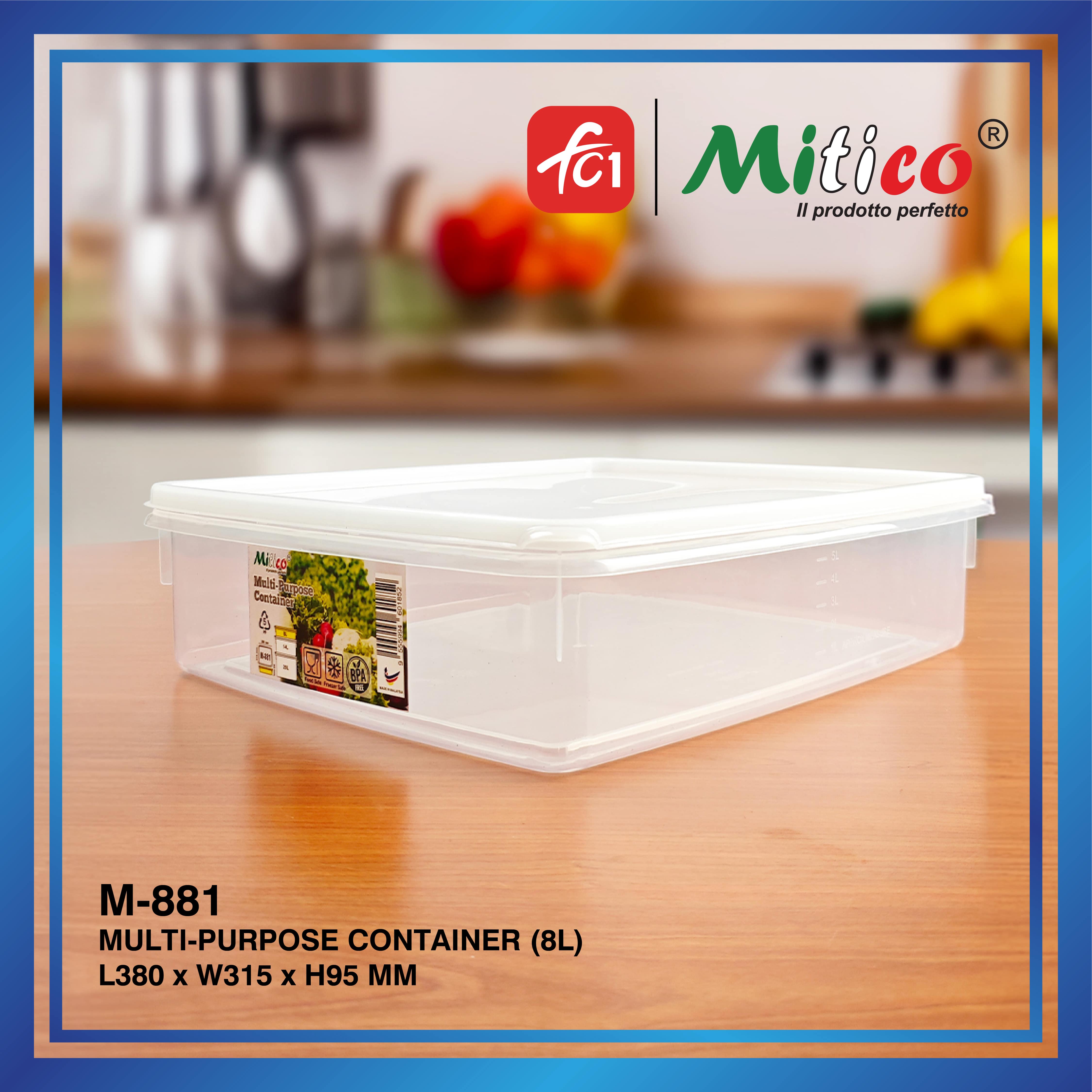 Mitico 3in1 Clear Bekas Simpanan Bekas Makanan Food Container Multi ...
