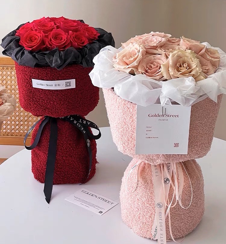 (165CM) WOOL Flower Wrapping Fabric Bouquet Gift Florist Wrap Wrapper ...