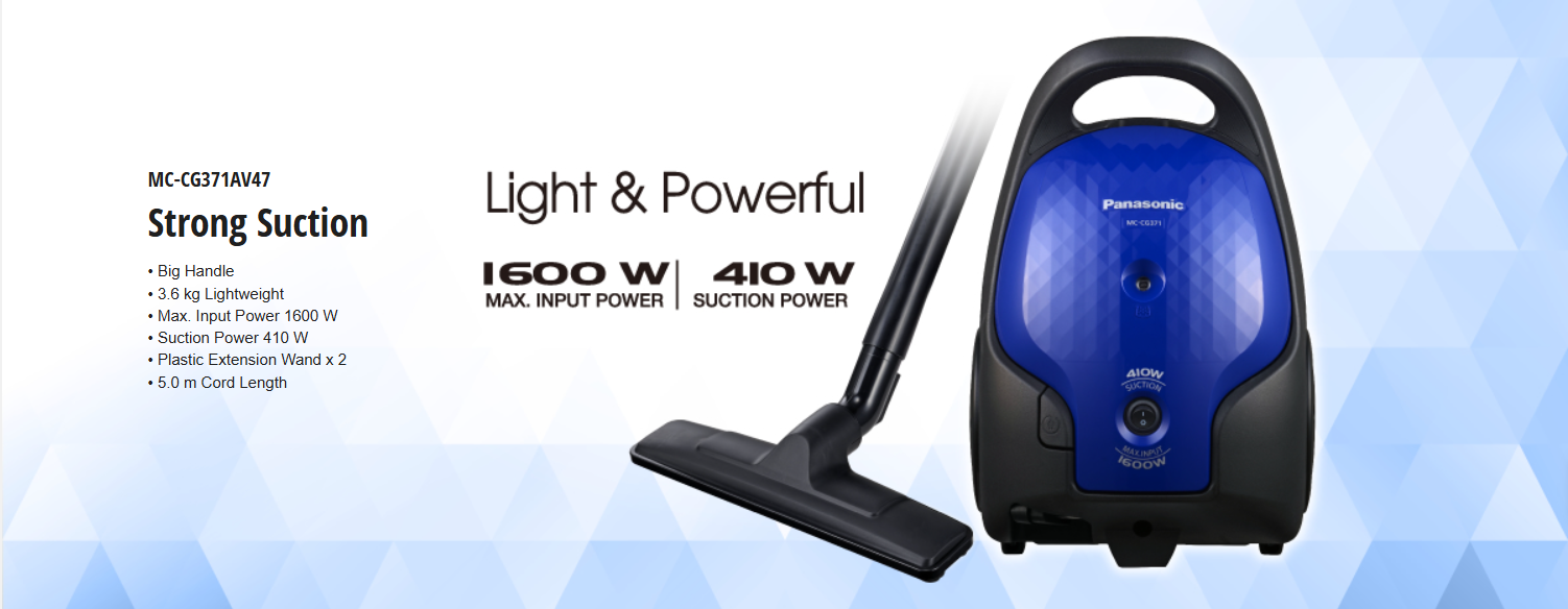 Panasonic Light & Powerful Bagged Vacuum Cleaner Penyedut Habuk 吸尘机 吸尘器 ...