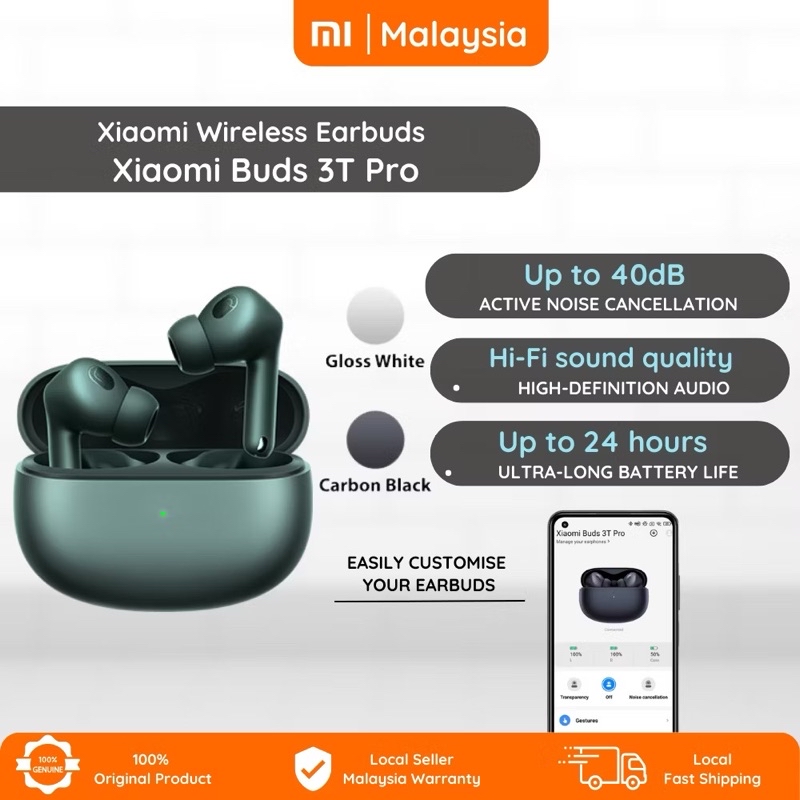 Xiaomi Buds 3T Pro Bluetooth Headset Earbuds | Noise cancellation l ...