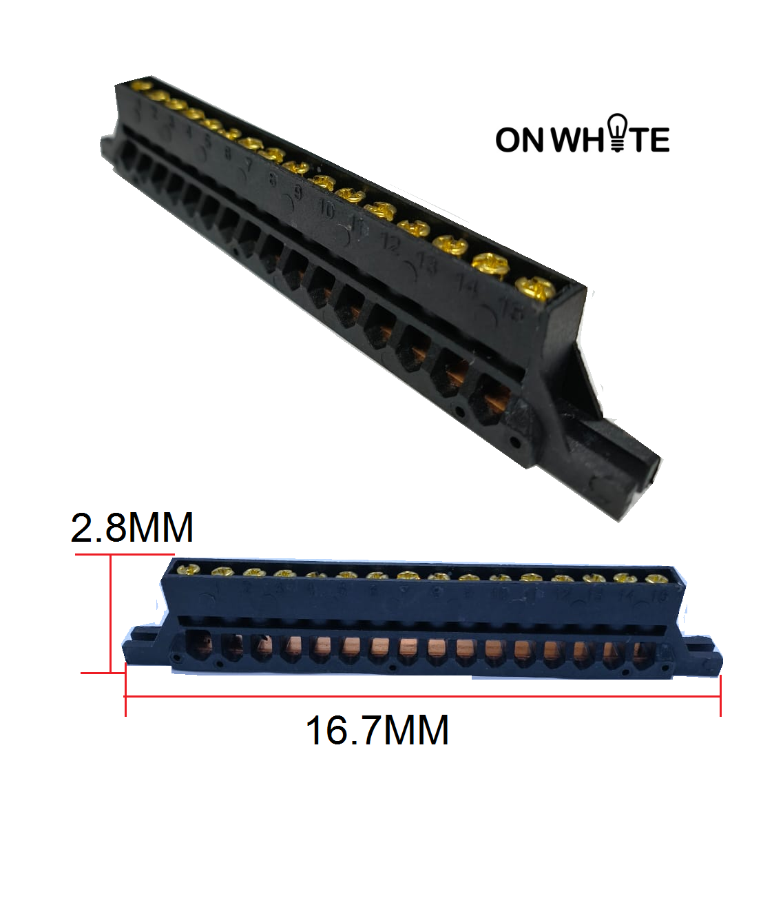 NEUTRAL LINK copper BAR with double safety insulated FOR DB BOARD / MCB ...