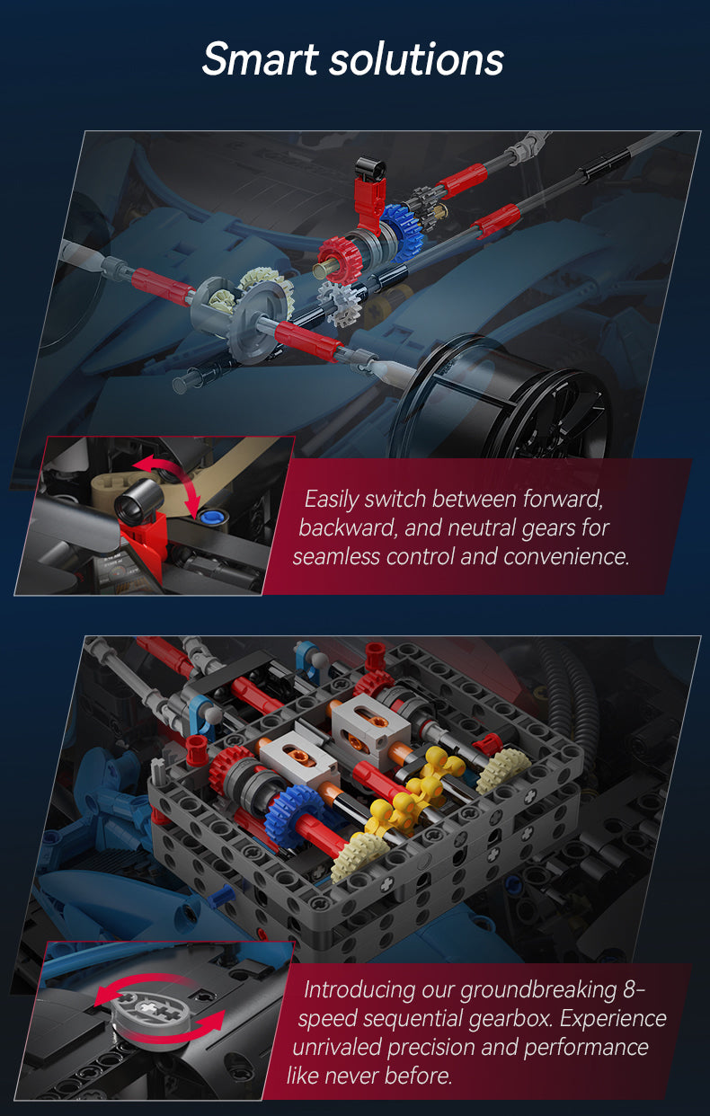 CaDA C64003 Technic Gumpert Apollo IE V12 Hypercar Static Version 1:8 ...