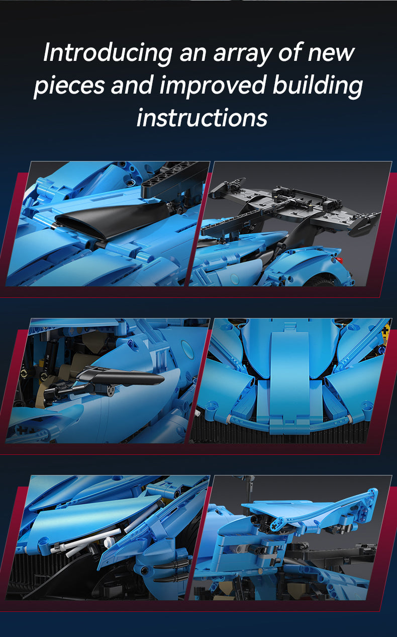 CaDA C64003 Technic Gumpert Apollo IE V12 Hypercar Static Version 1:8 ...