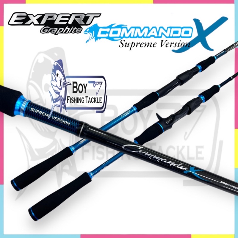 2024 EXPERT GRAPHITE COMMANDO X SUPREME VERSION SPINNING BAITCASTING ...