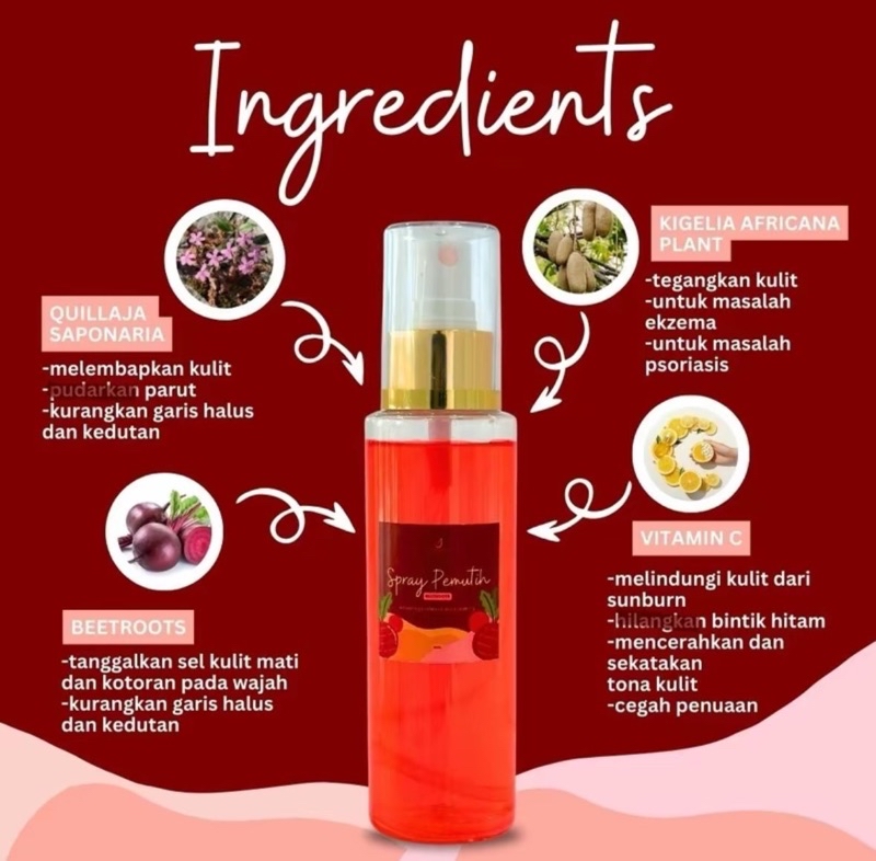 AMORA SPRAY PEMUTIH HOLOGRAM 100ml (FACE MIST) | Shopee Malaysia