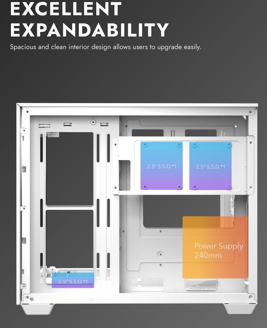 Aigo DarkFlash TH285M MATX PC Case Casing Chassis Luxury Premium ...