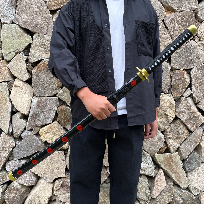104cm One Piece Sword Toys Wood/Metal Zoro Japanese Anime Cosplay 海贼王索隆 ...