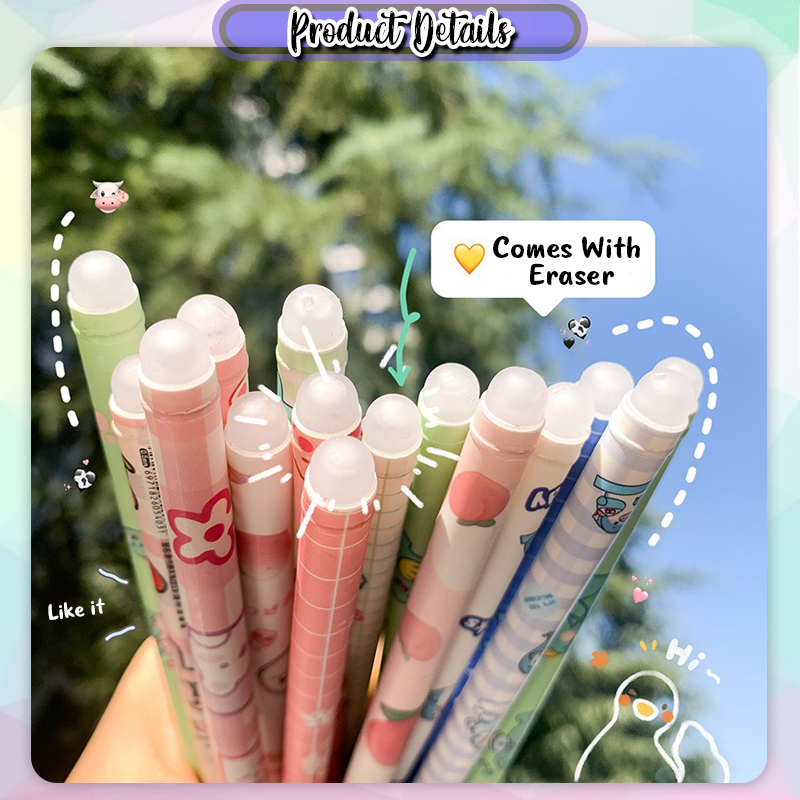 [Little B House] Erasable Ballpen 0.5mm Pen Gifts for Kids Cute Pen for ...