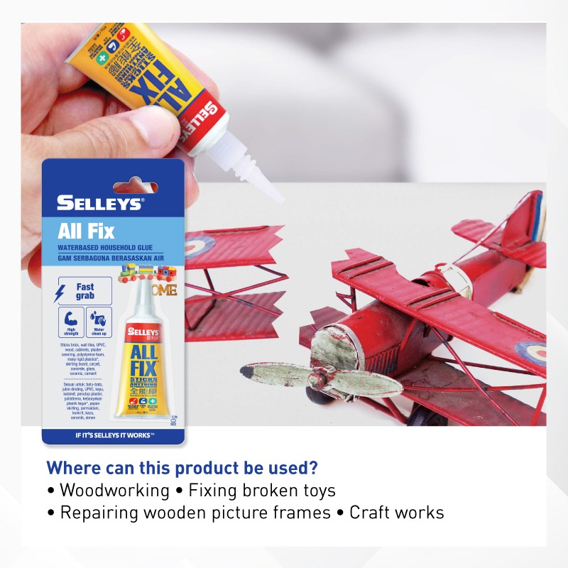 Selleys All Fix Multi Purpose Household Repair Glue 80g DIY Repair Glue ...