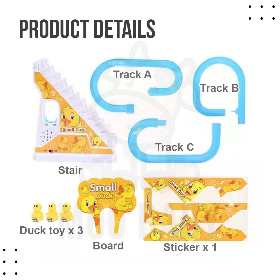 Moo Baby Mainan Itik Bergerak Duck Climbing Stairs Toy Duck Track Toy ...