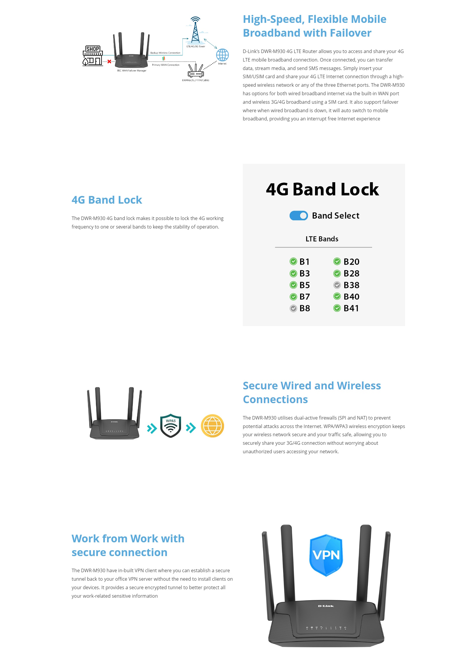 D-Link DWR-M930 N300 4G LTE Router | Shopee Malaysia