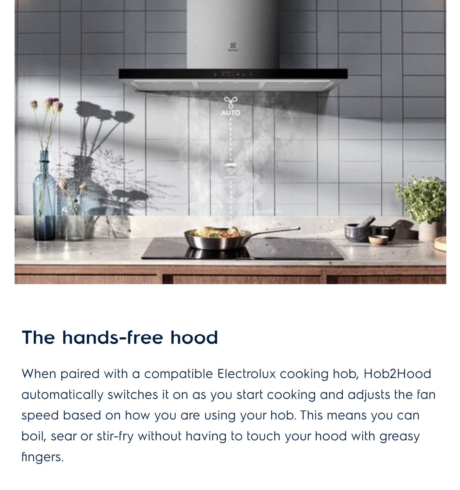 Electrolux 90cm UltimateTaste™ 700 Chimney Kitchen Hood | ECT9744H ...