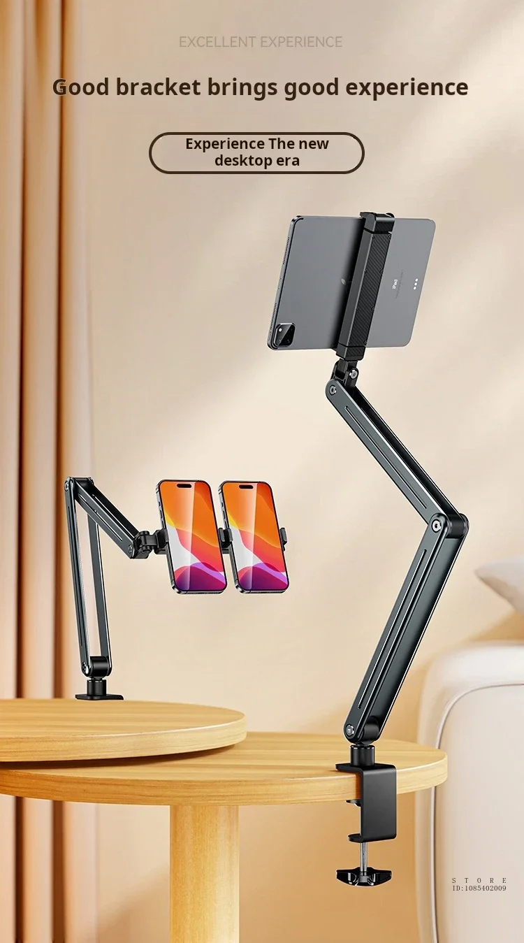 Heavy Duty Aluminium Foldable Flexible Tablet Phone Holder 360 ...