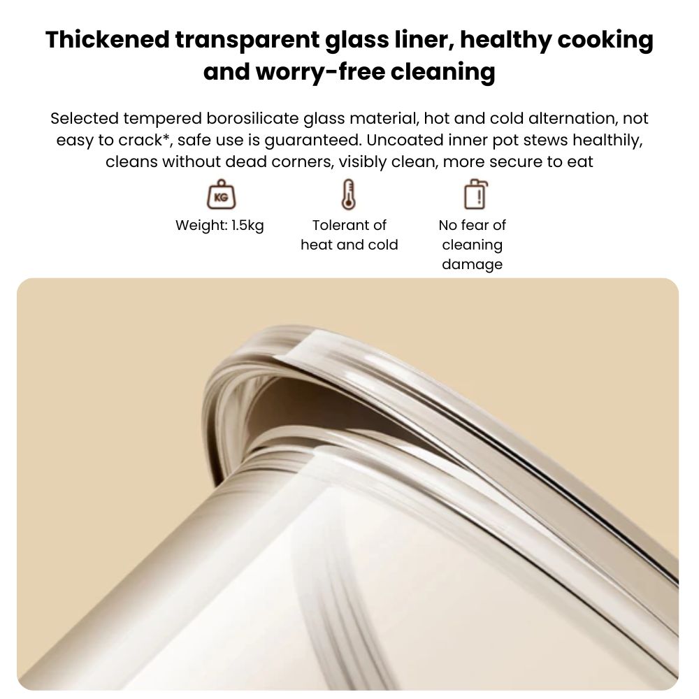 (FREE ADAPTER) Xiaomi Mijia Transparent Steam Rice Cooker 4L | Electric ...