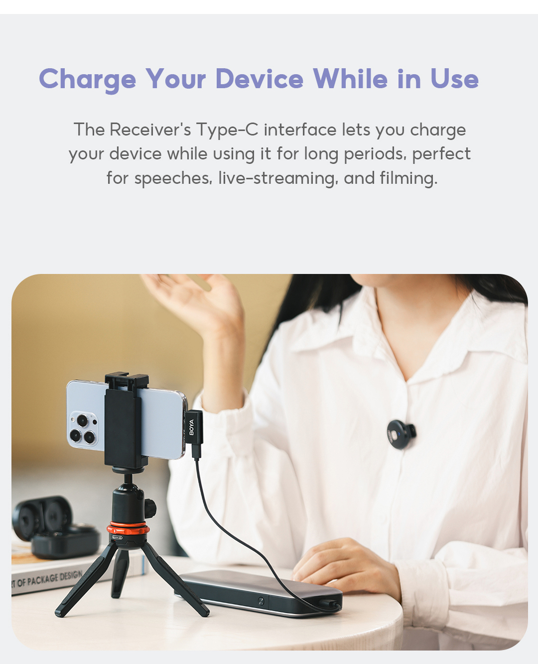 BOYA OMIC Series Dual-channel Stylish Wireless Microphone | Shopee Malaysia