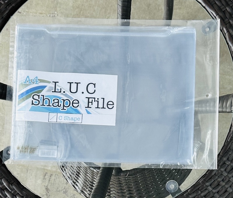 L SHAPE FILE (6PCS) / C SHAPE FILE (5PCS) A4 TRANSPARENT CLEAR HOLDER ...