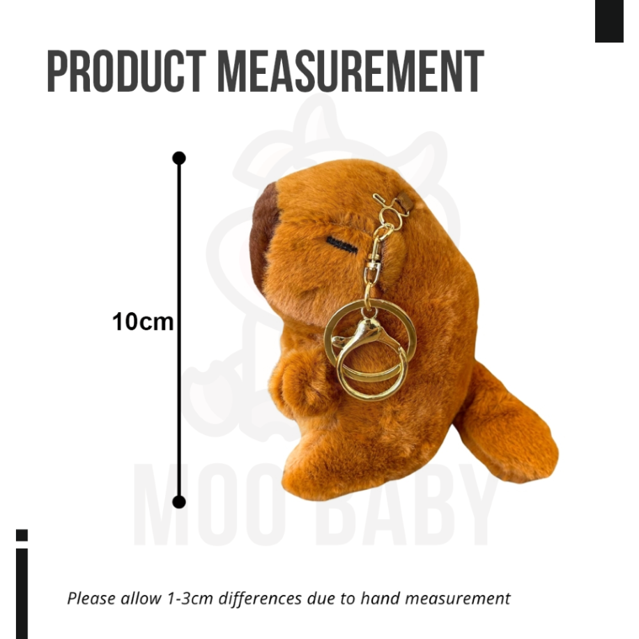 ⭐Moo Baby Cabibara Keychain Barang Capybara Keychain Plushie Keychain ...