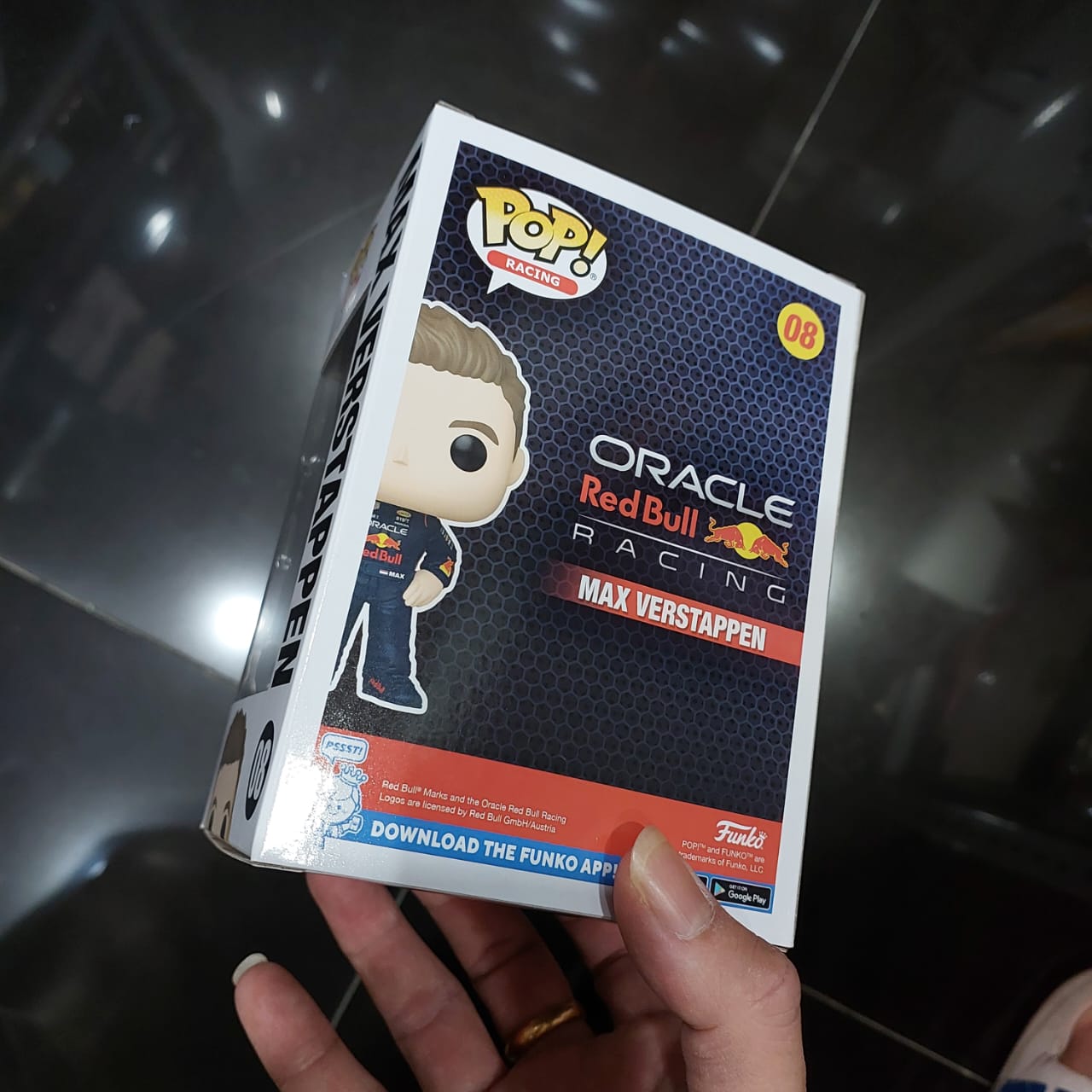 Funko Pop Max Verstappen with Helmet 08 Formula 1 Red Bull Racing Team ...