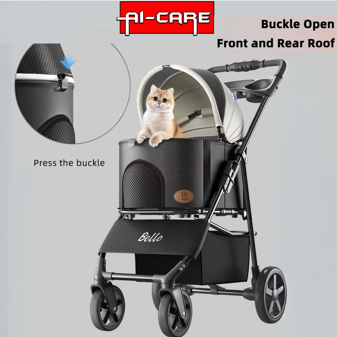 Original Bello Pet Stroller (Max Pet Weight 15kg) / Cat Stroller/Pet ...