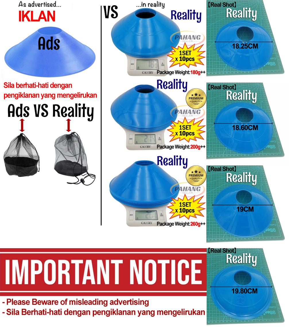 Thicker Football Disc Cones / Football Soccer Disc ( 370g x 10pcs ...