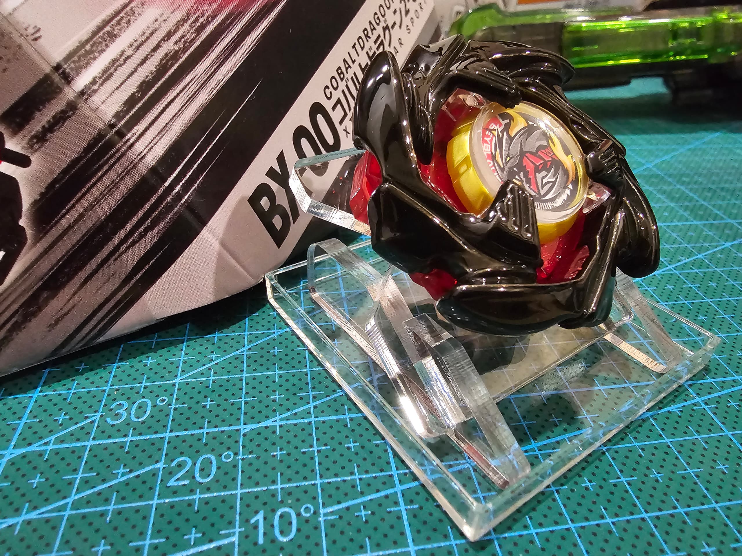 Beyblade X 3on3 Deck Case | Display Acrylic Box with Stand Dustproof ...