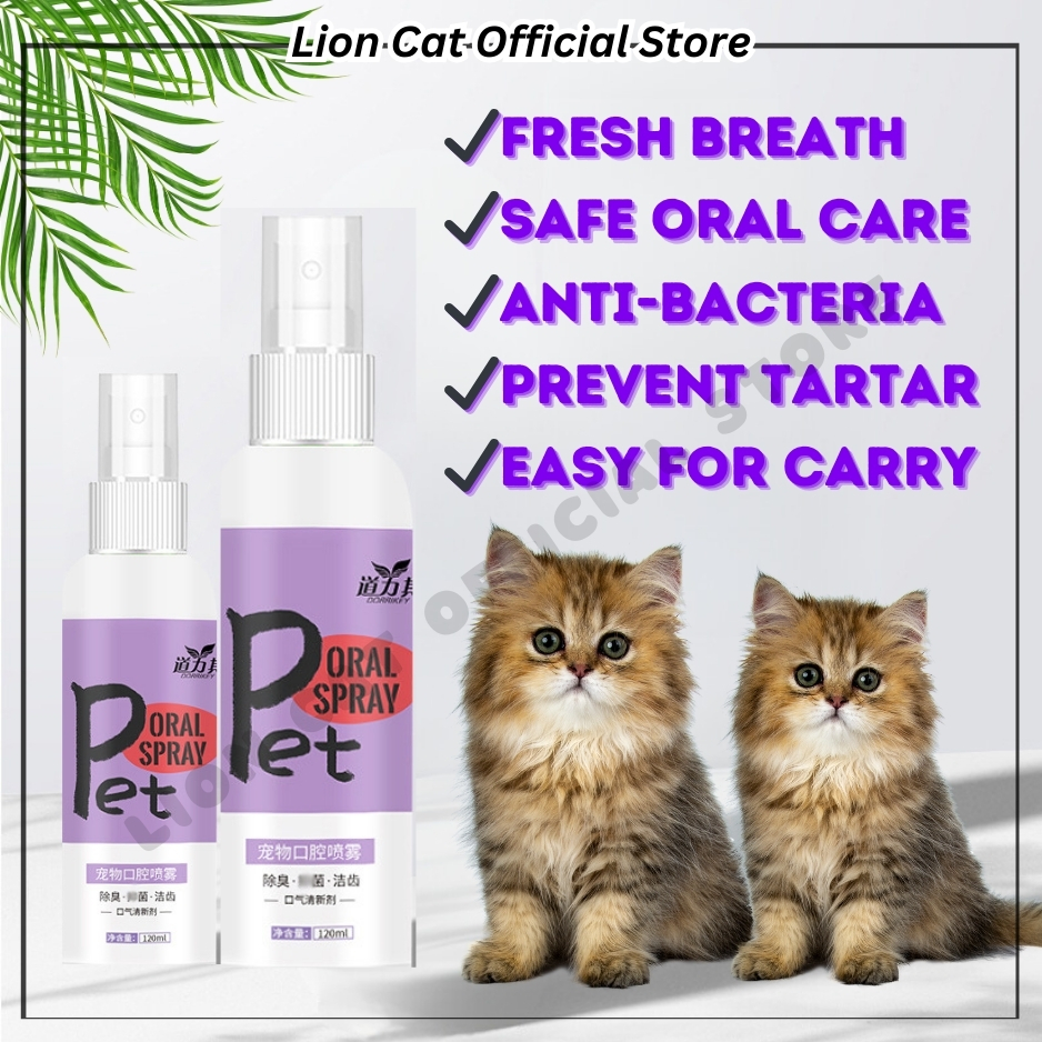 Pet Oral Spray Penyembur Mulut Busuk Kucing Oral Cleasing Bad Breath ...