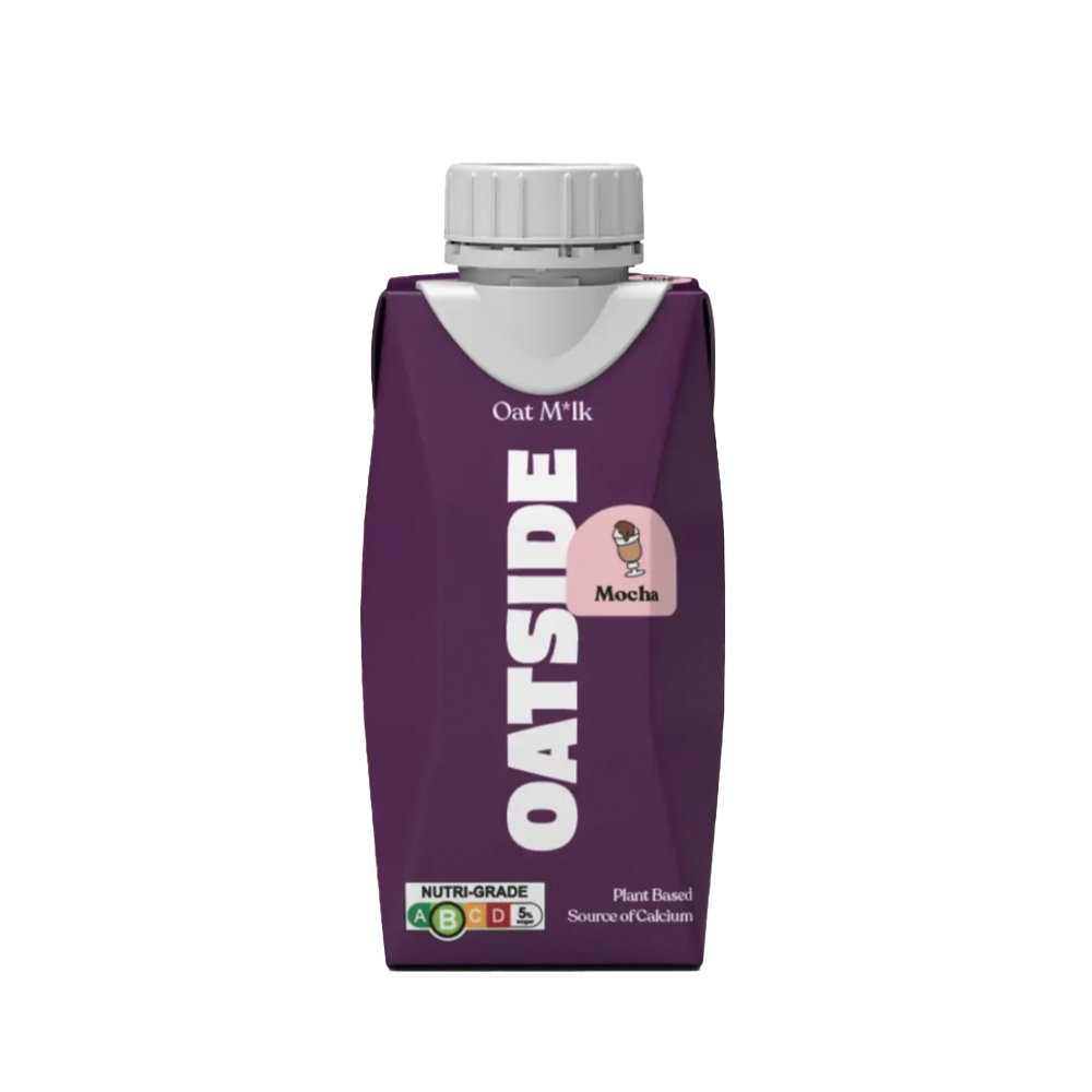 OATSIDE Mocha Coffee Oat Milk 200ml - Creamy, Lactose Free, Chocolatey ...