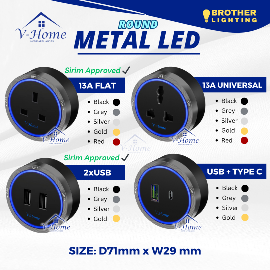 [SIRIM] VHome® GEN 1 Power Track Socket Switch 25A/32A Power Line Long ...