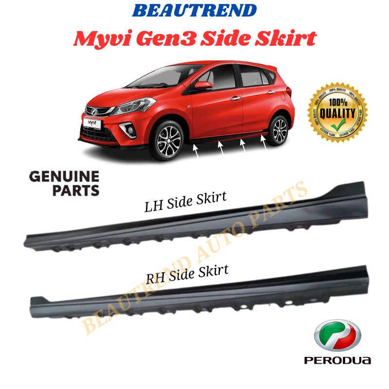 Perodua Myvi G3 Gen3 Side Skirt Original Bodykit Tepi Spoiler Lip Lips ...