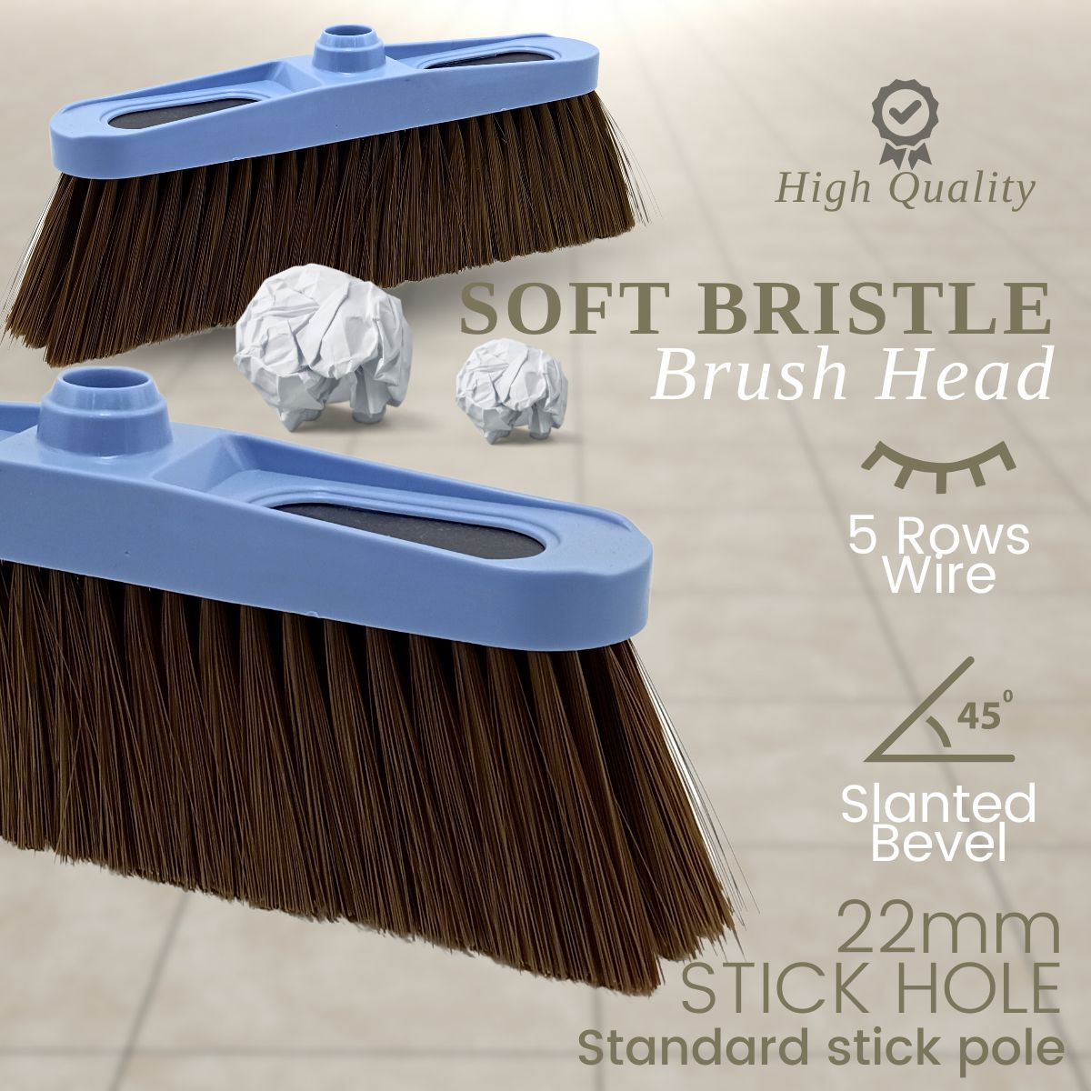 Soft Bristle Broom Head Berus Lantai Kepala Sahaja Floor Sweep Floor ...