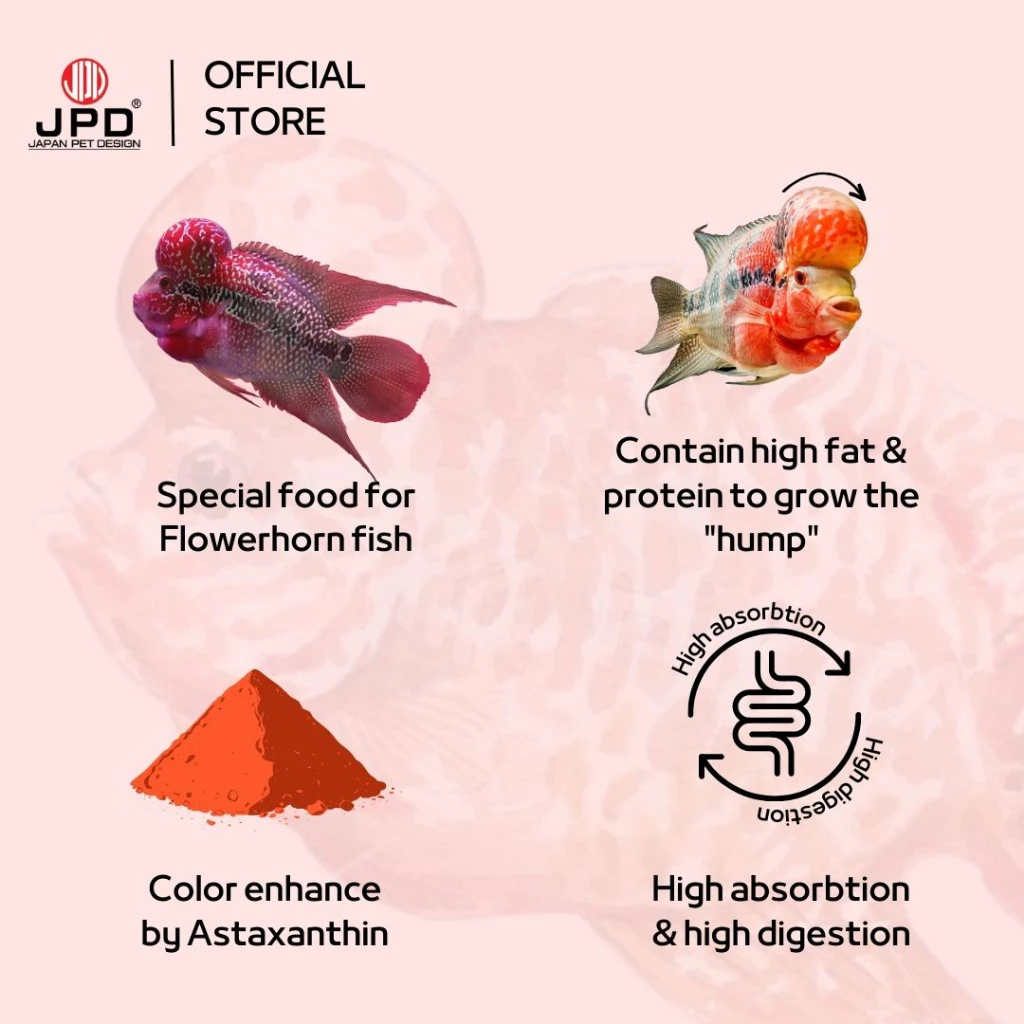 JPD Kangun Flower Horn Pellet 500G / Fish Food Pellet | Shopee Malaysia