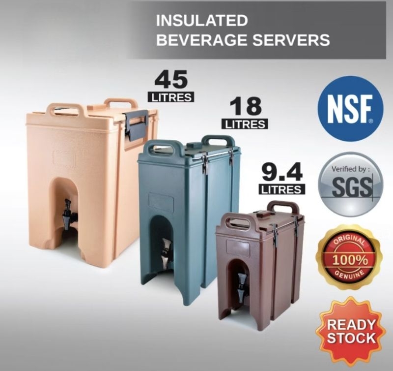 Water Dispenser Container Cambro Jiwins JD 44.5L Balang Air Thermal ...