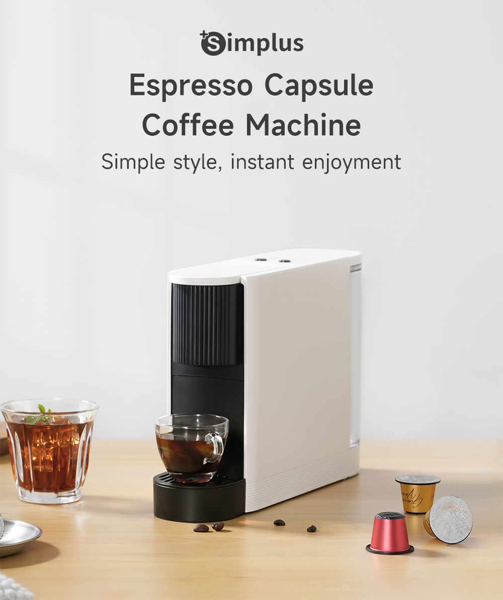 Simplus Coffee Maker Espresso Capsule Coffee Machine 20Bar Extraction ...