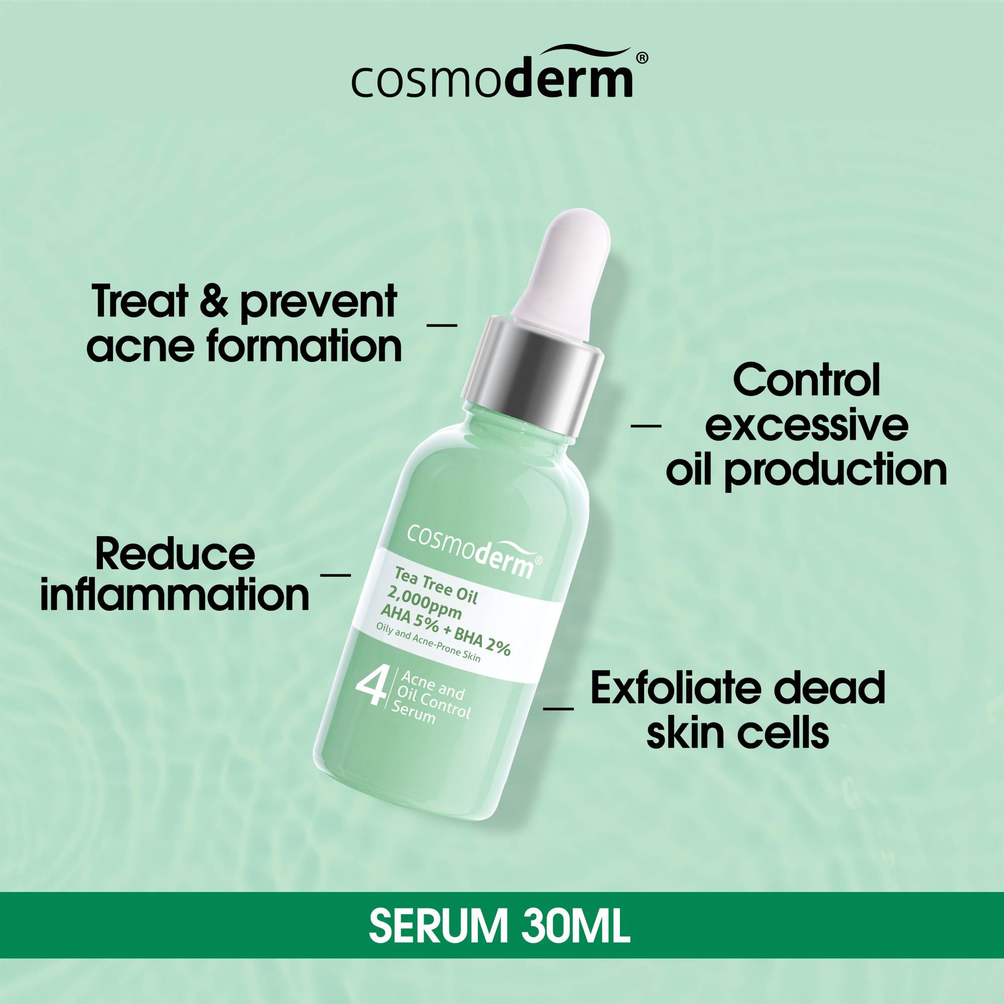 COSMODERM TTO FACIAL CLEANSER 125ML|TONER 100ML|SERUM 30ML|DAY&NIGHT ...