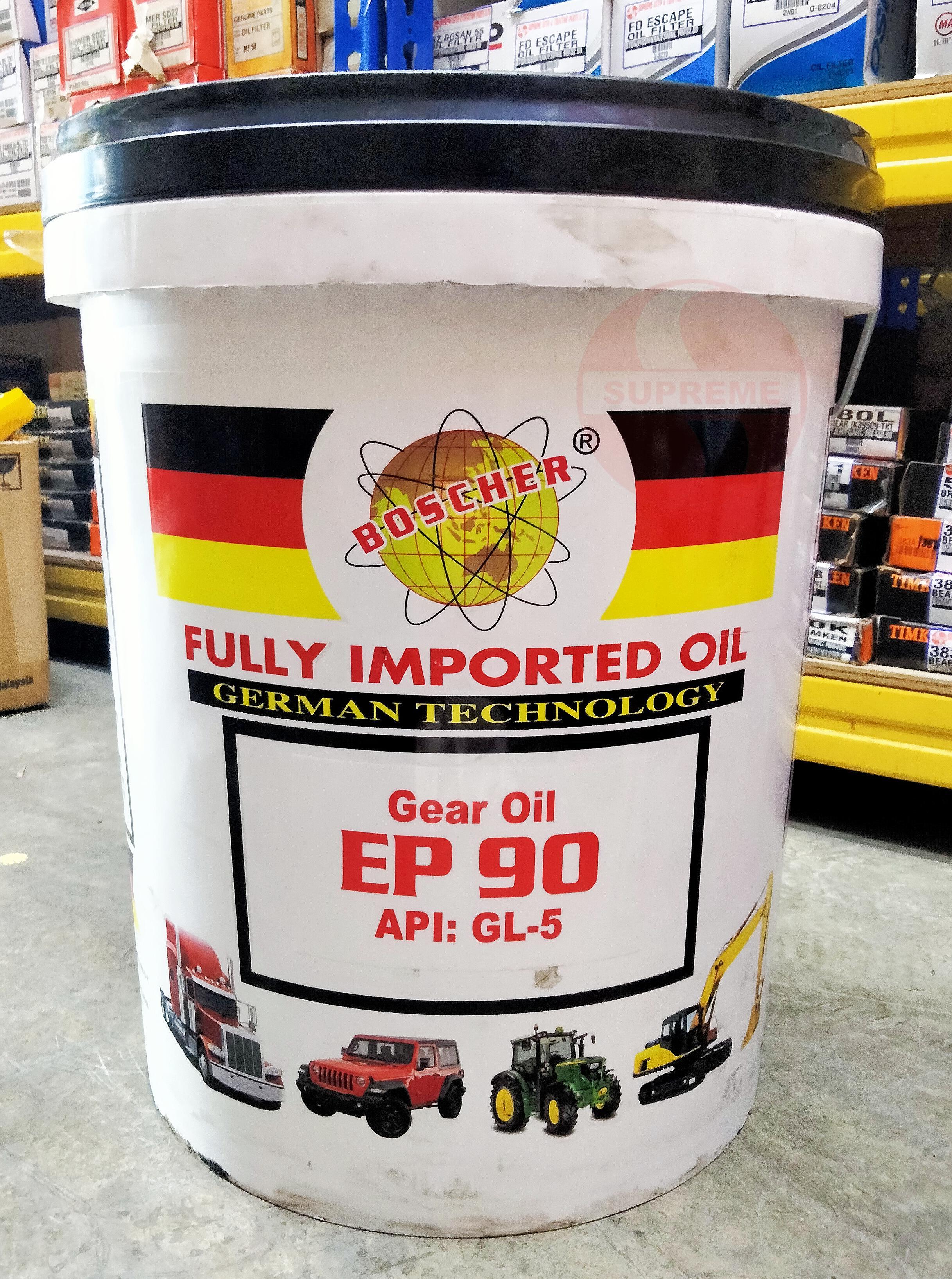 S2U Boscher Gear Oil EP90 18Liter Gear Oil Manual Truck Tractor Lori Minyak Gearbox Axle ...
