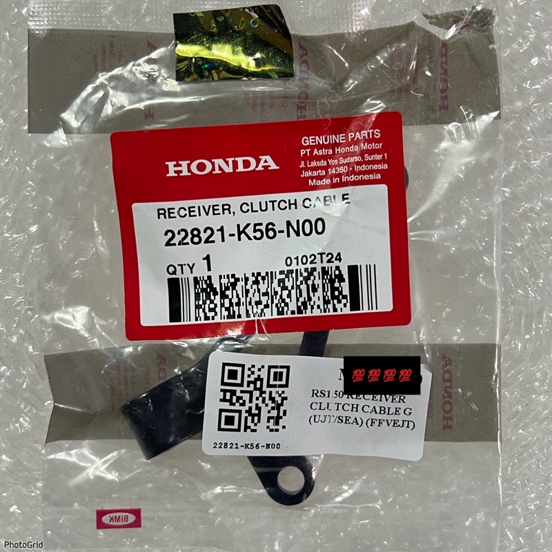 HONDA RS150 CLUTCH CABLE HOLDER RECEIVER CLUTCH CABLE ORIGINAL 22821 ...