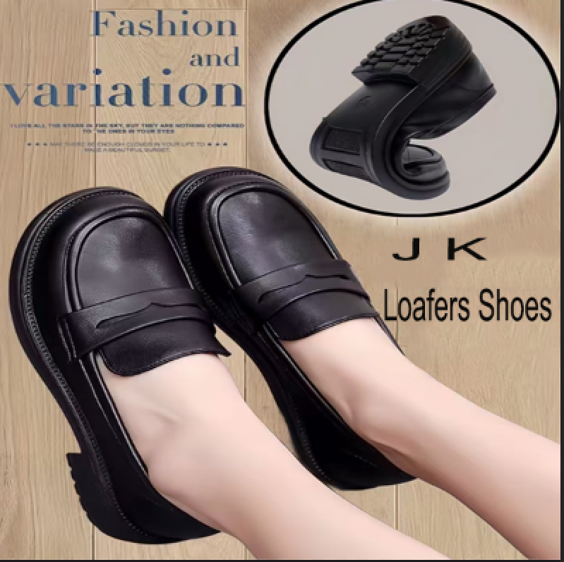 ABBY Fashion Platform Japanese Style PU Leather Mary Jane Casual JK Loafers Shoes | Shopee Malaysia