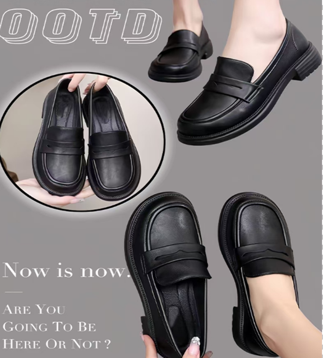 ABBY Fashion Platform Japanese Style PU Leather Mary Jane Casual JK Loafers Shoes | Shopee Malaysia
