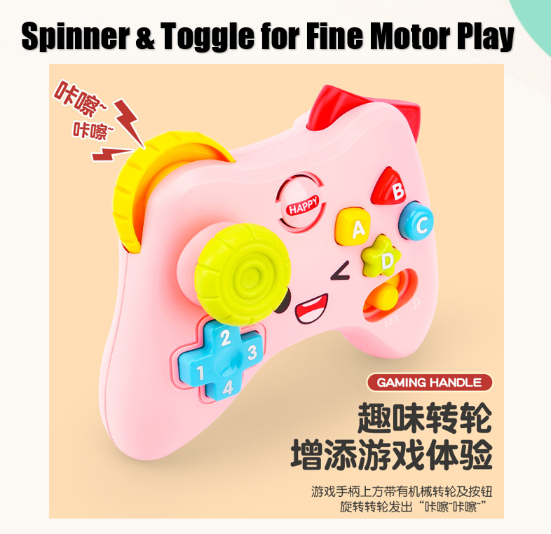 Multifunction Electric Game Handle Musical Toy Game Controller Light ...