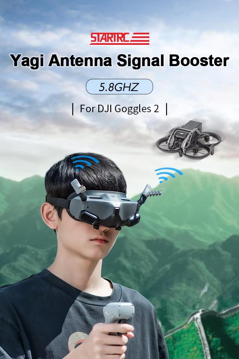 (READYSTOCK) DJI GOGGLES 2 YAGI ANTENNA SIGNAL BOOSTER (STARTRC ...