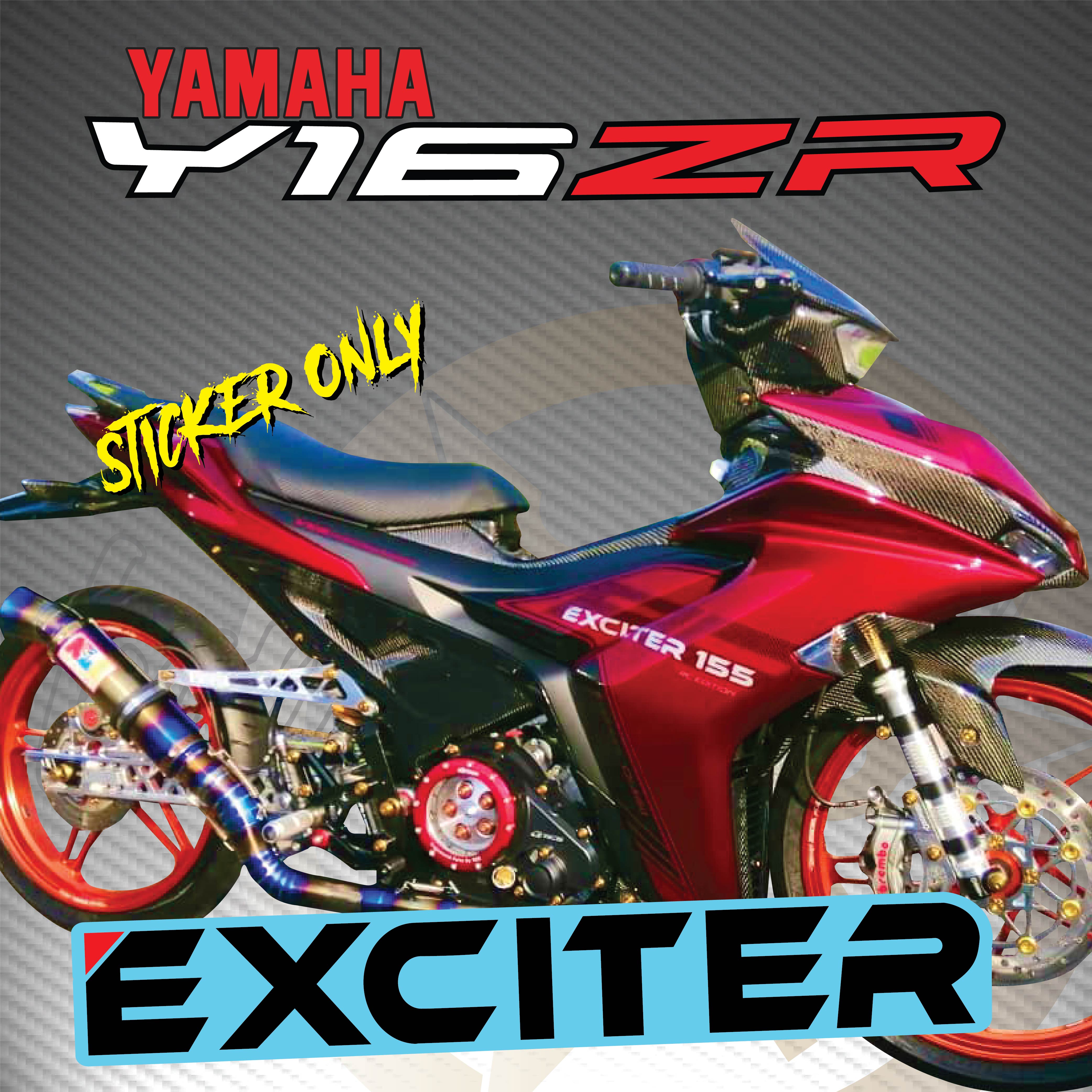 STRIPE MOTOR YAMAHA Y16ZR Y16 V2 ABS EXCITER RC EDITION (77) CUSTOM BODY STICKER ( READY STOCK ...