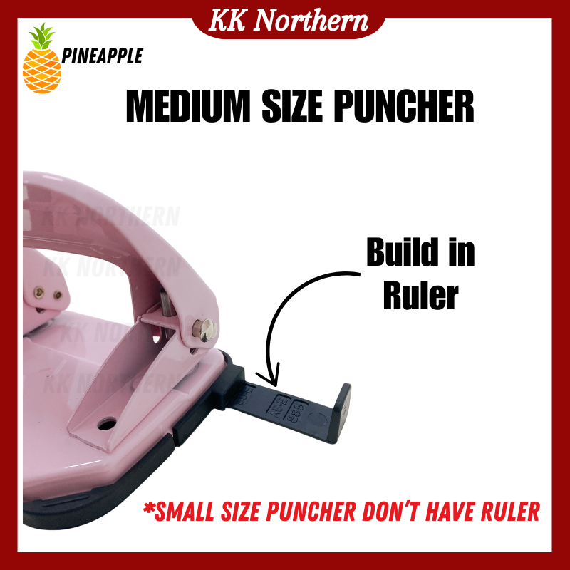 PINEAPPLE Heavy Duty 2-Hole Paper Punchers Metal Punch Big Small Office ...